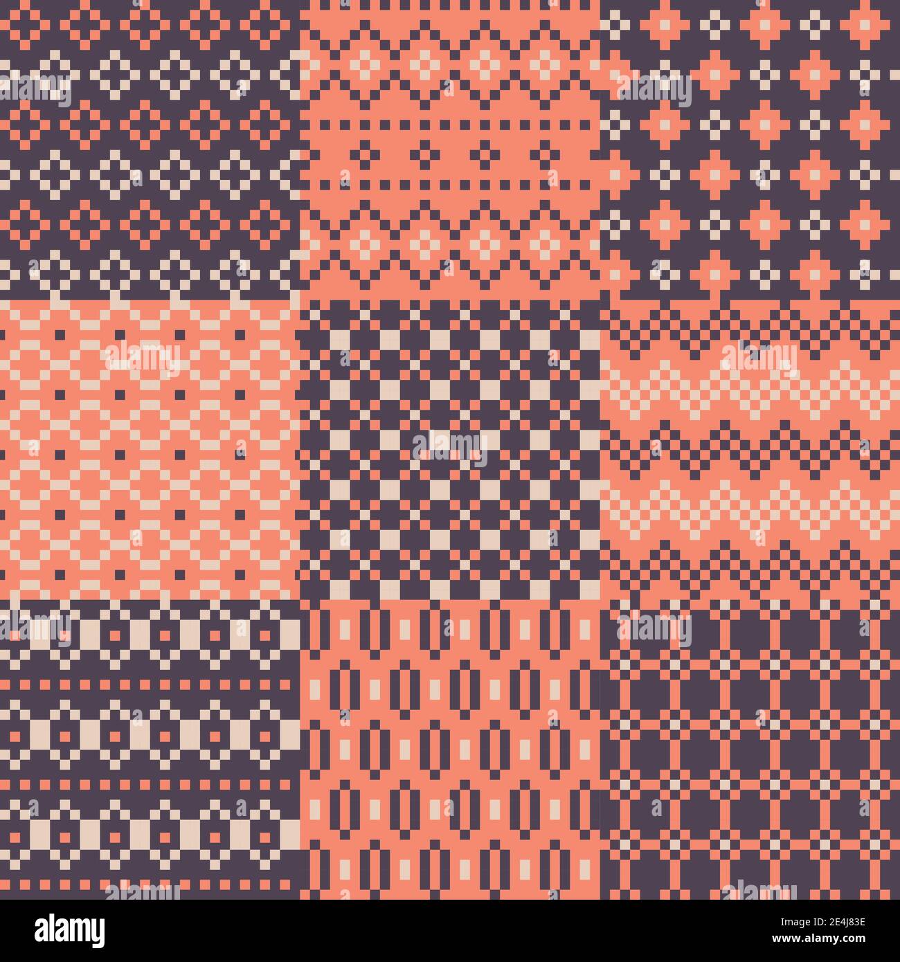 Color pixel set of background vector illustration Stock Vector Image ...