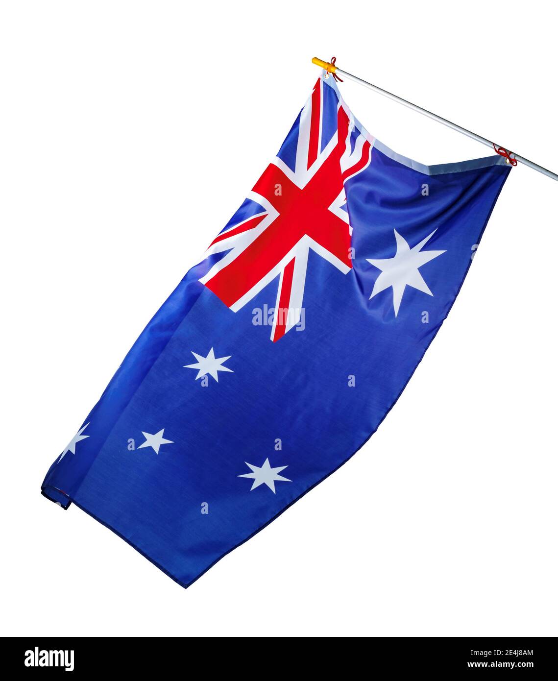 National flag of Australia isolated on white background Stock Photo - Alamy
