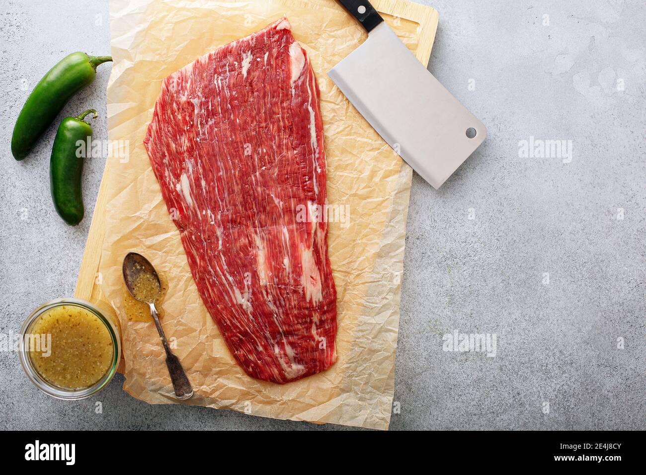 Flank steak raw hi-res stock photography and images - Alamy