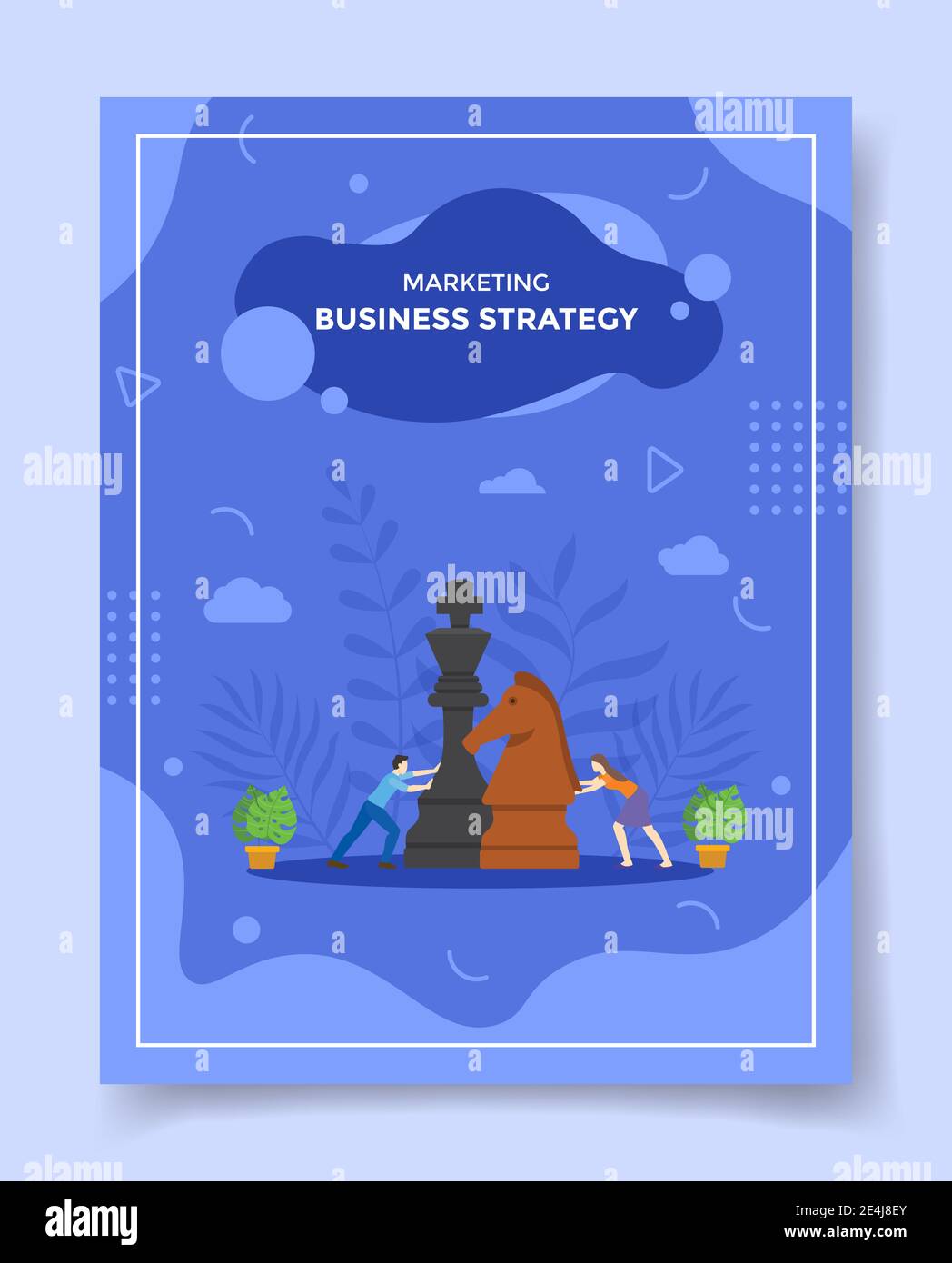 business strategy concept for template of banners, flyer, books cover ...