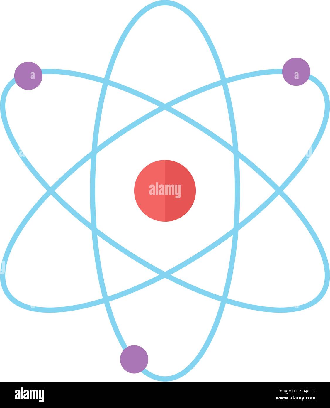 chemistry molecule atom science flat style vector illustration Stock ...