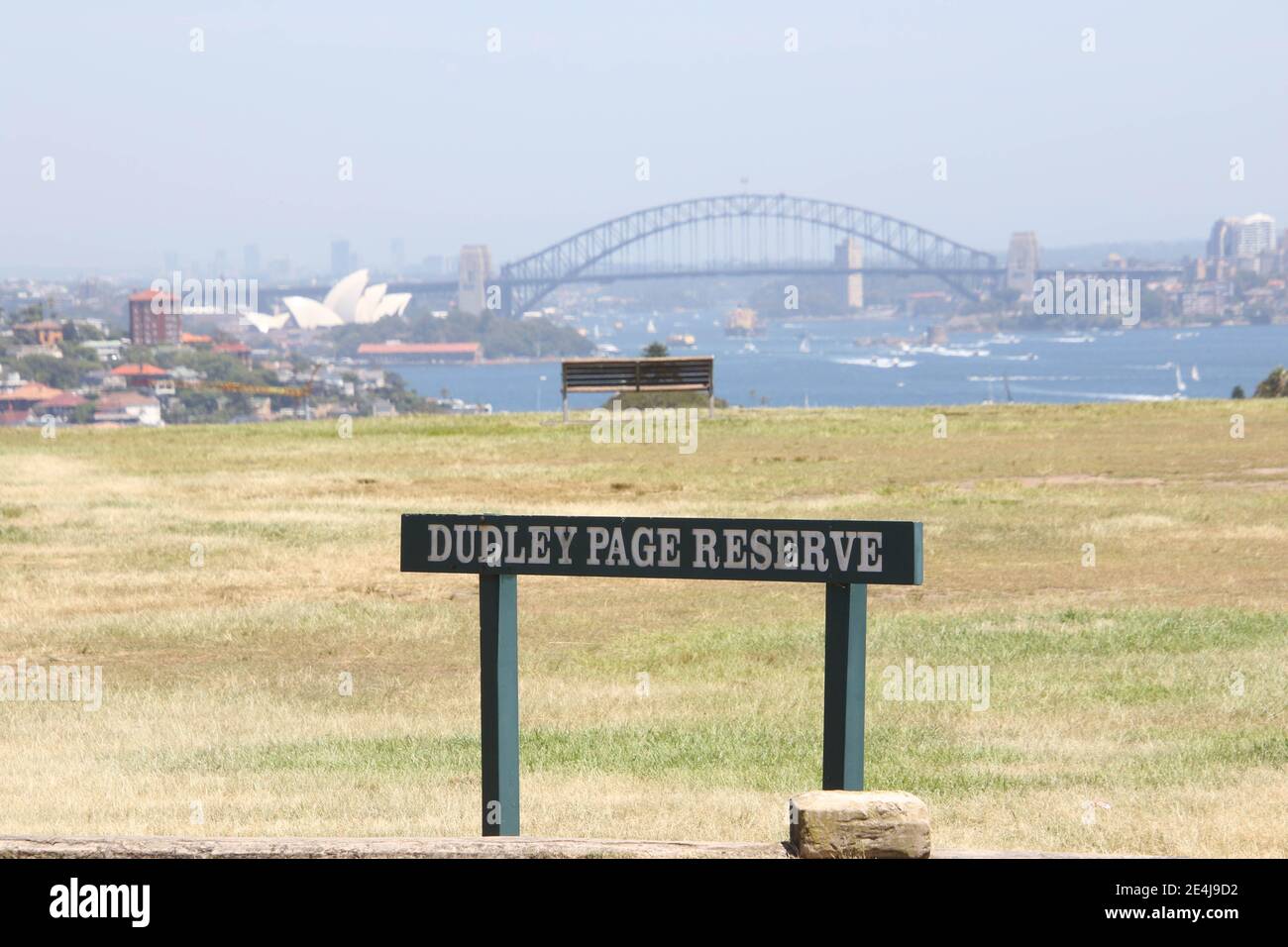 View of the Sydney Opera House, Sydney Harbour Bridge and harbour and ...