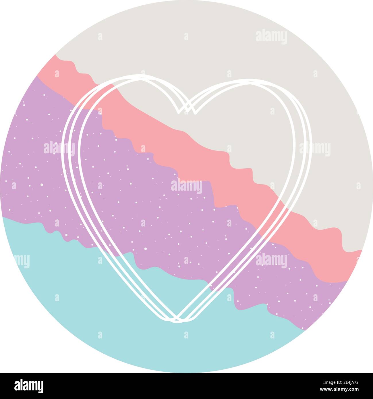 highlight cover abstract color heart love design vector illustration ...