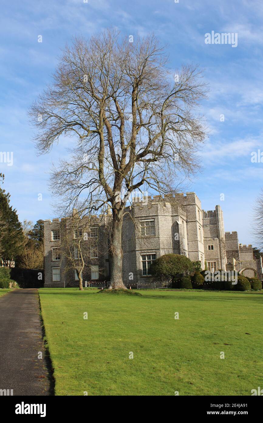 Side view of West Dean House, Chichester, West Sussex Stock Photo - Alamy