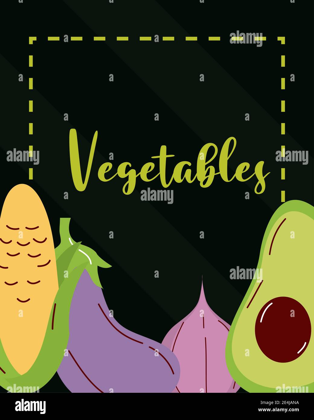 Vegetables symbol group design, food organic and healthy theme Vector ...