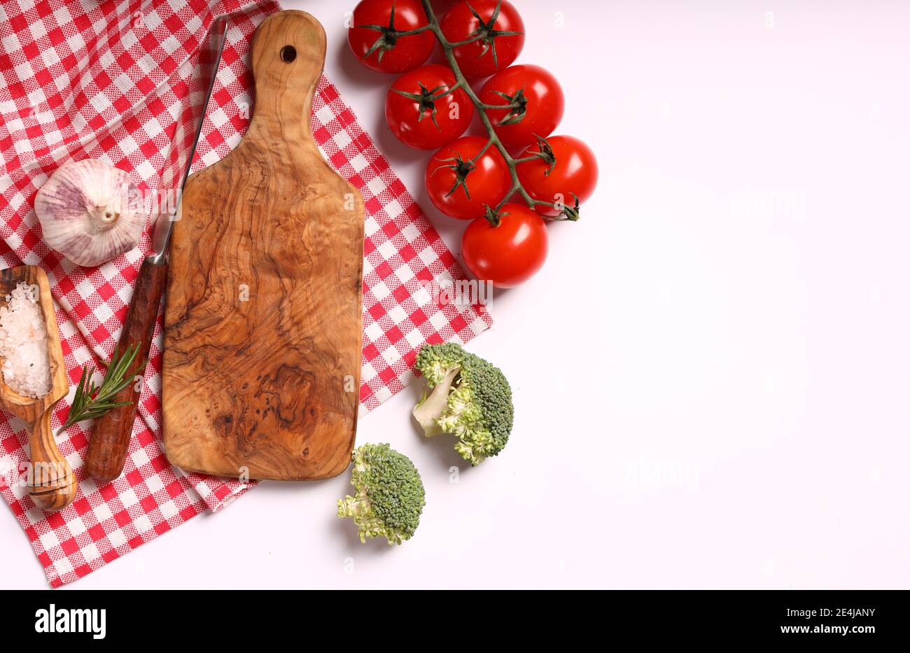 food background fresh vegetable and spices Stock Photo - Alamy