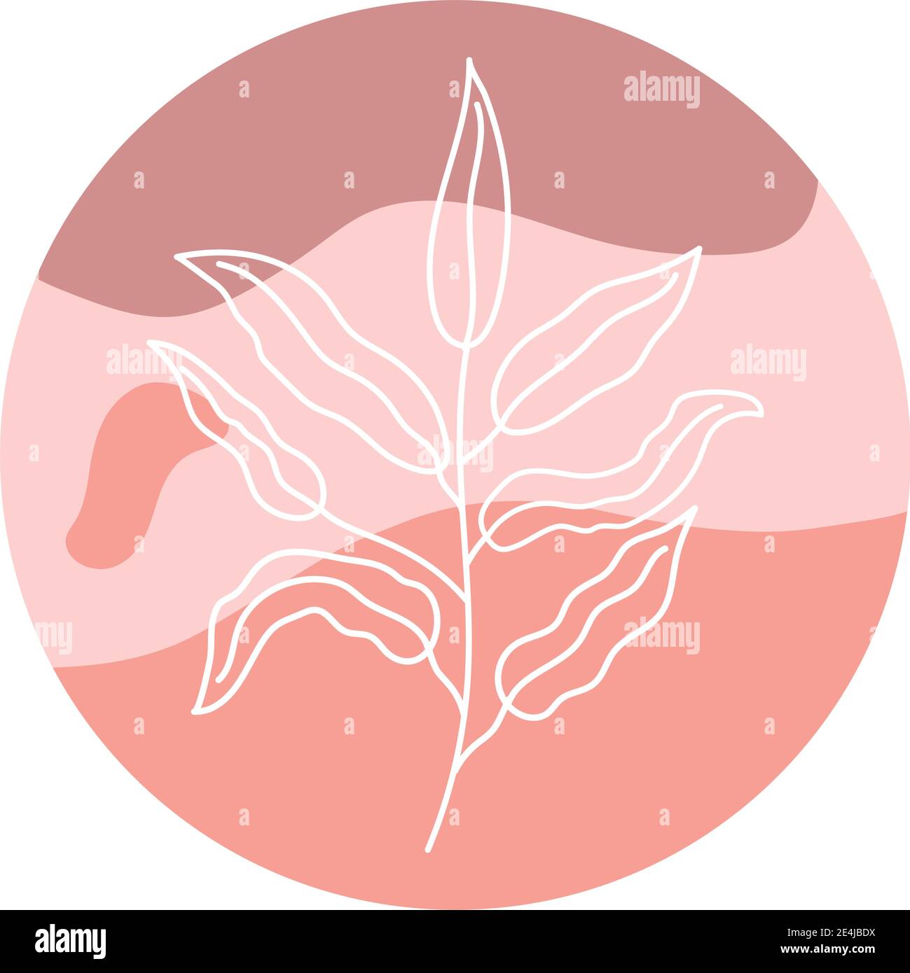 highlight cover leaves abstract floral botanical vector illustration ...