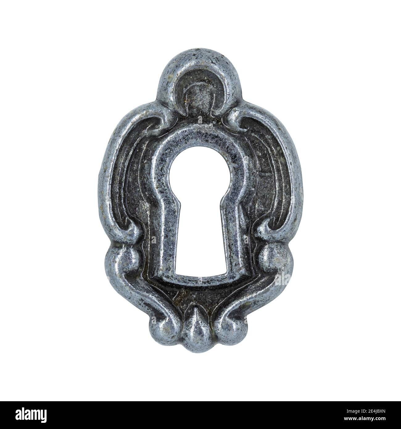 Old keyhole, isolated on white background Stock Photo - Alamy