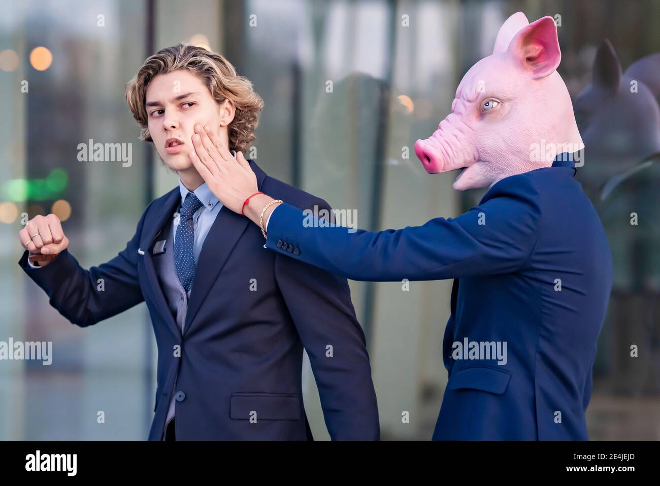Face slapping hi-res stock photography and images - Alamy