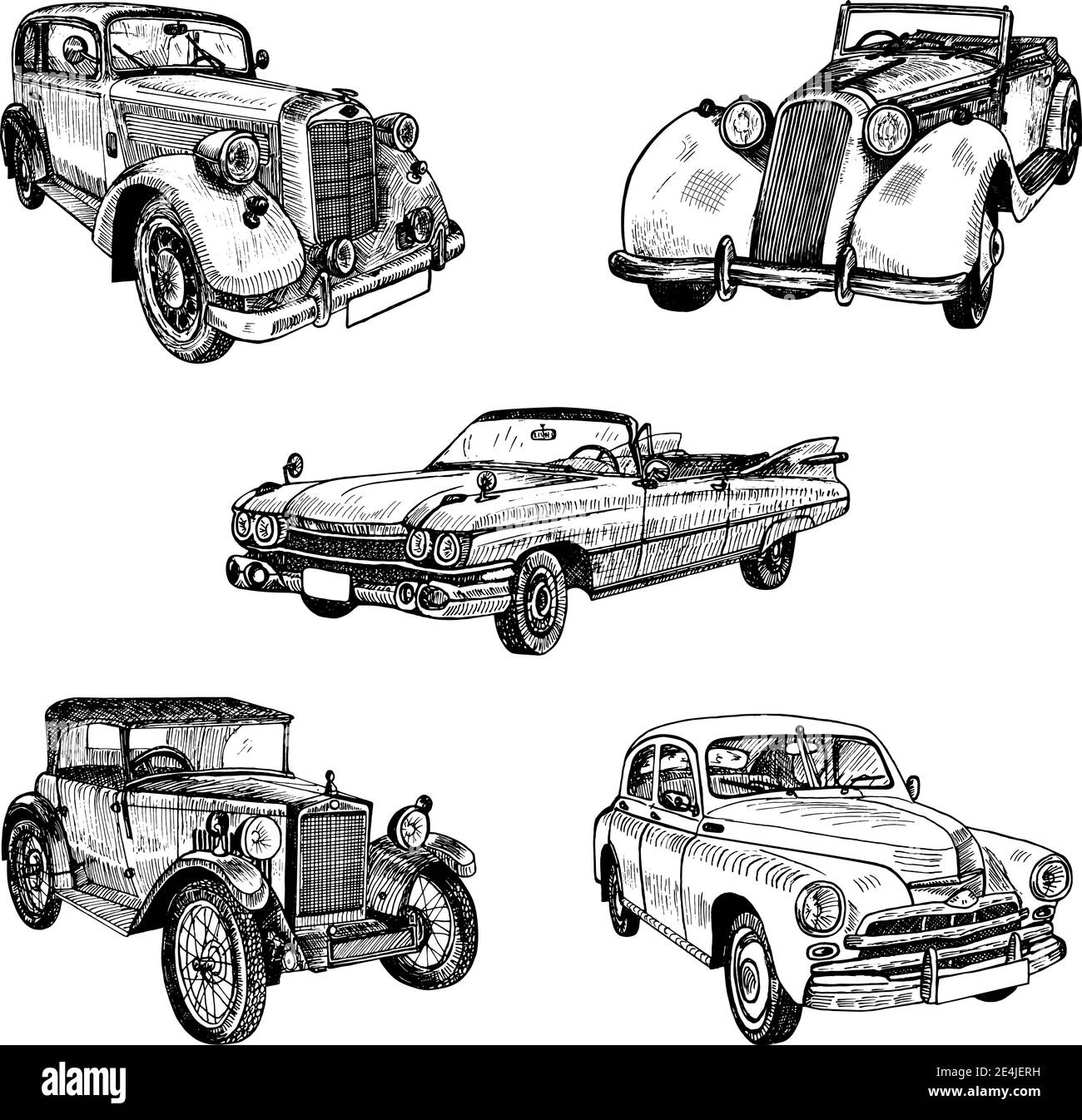 Vintage car design drawings hi-res stock photography and images - Alamy