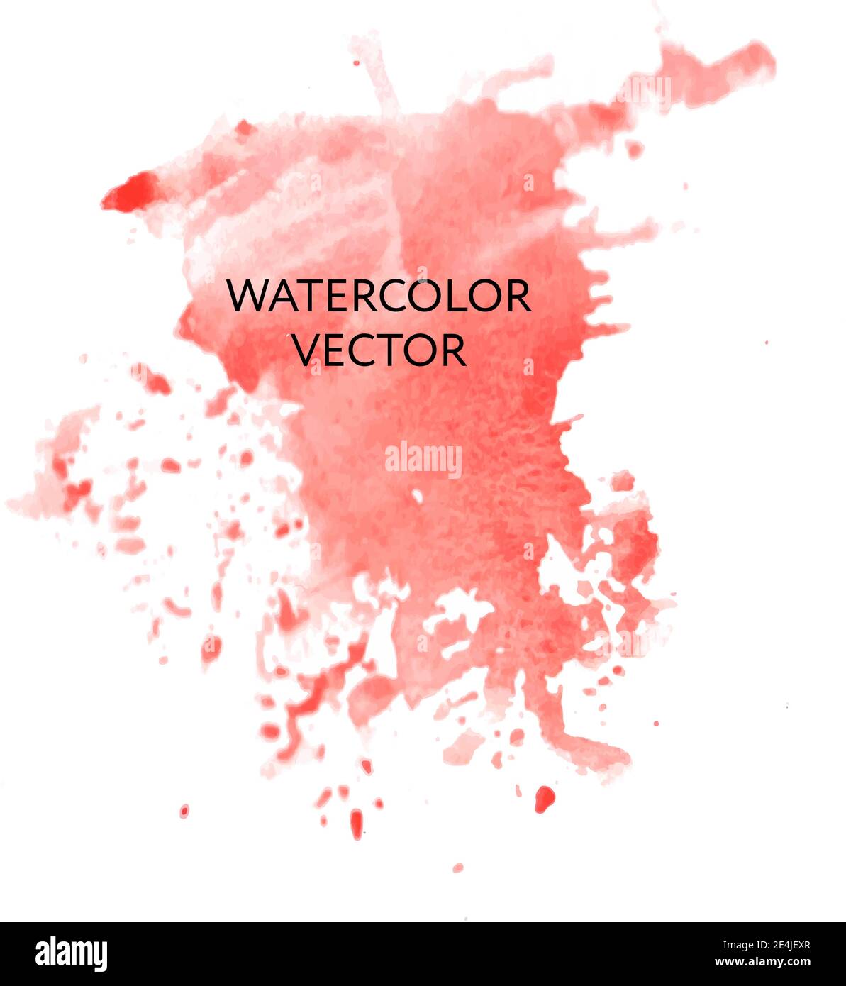 Abstract watercolor splash. Watercolor drop vector Stock Vector Image ...