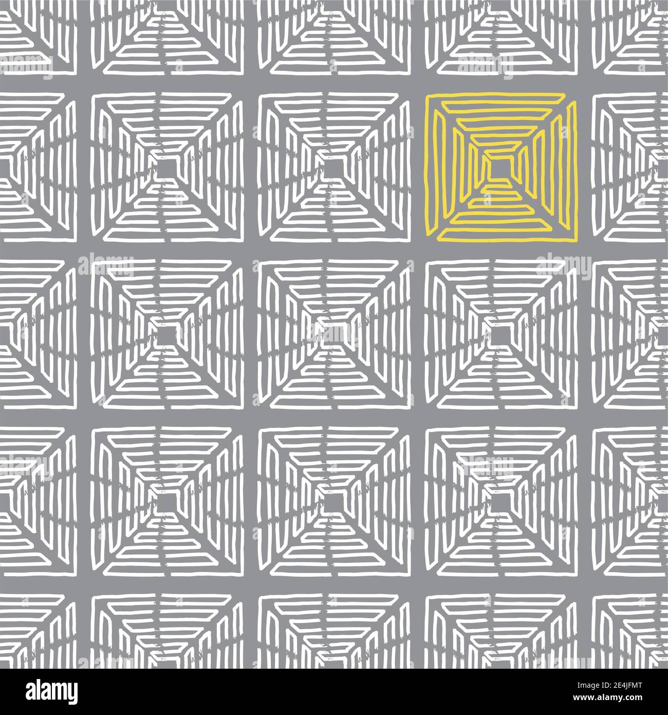 Hand drawn pyramids. Seamless geometric background pattern in yellow ...