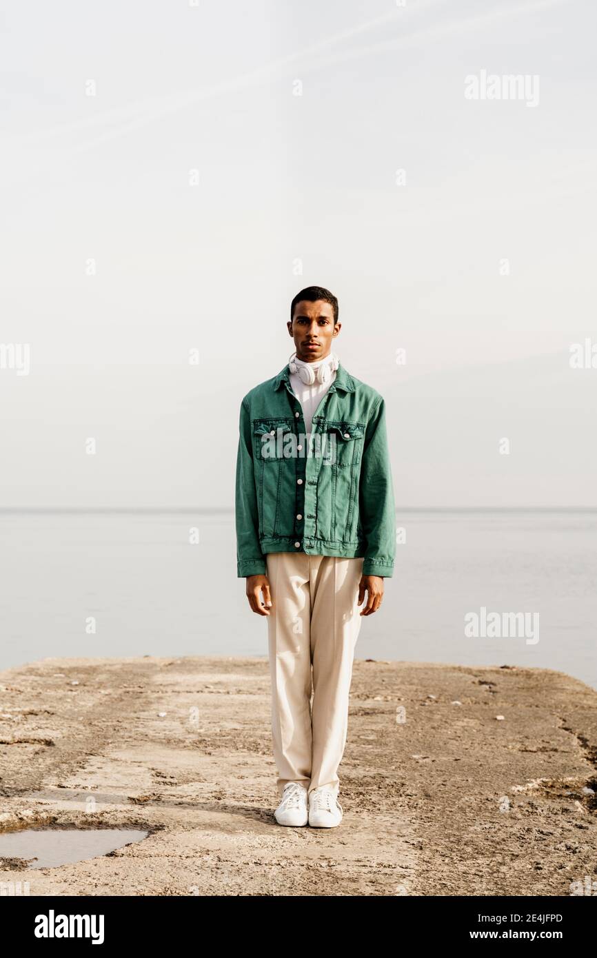 Man standing on pier hi-res stock photography and images - Alamy