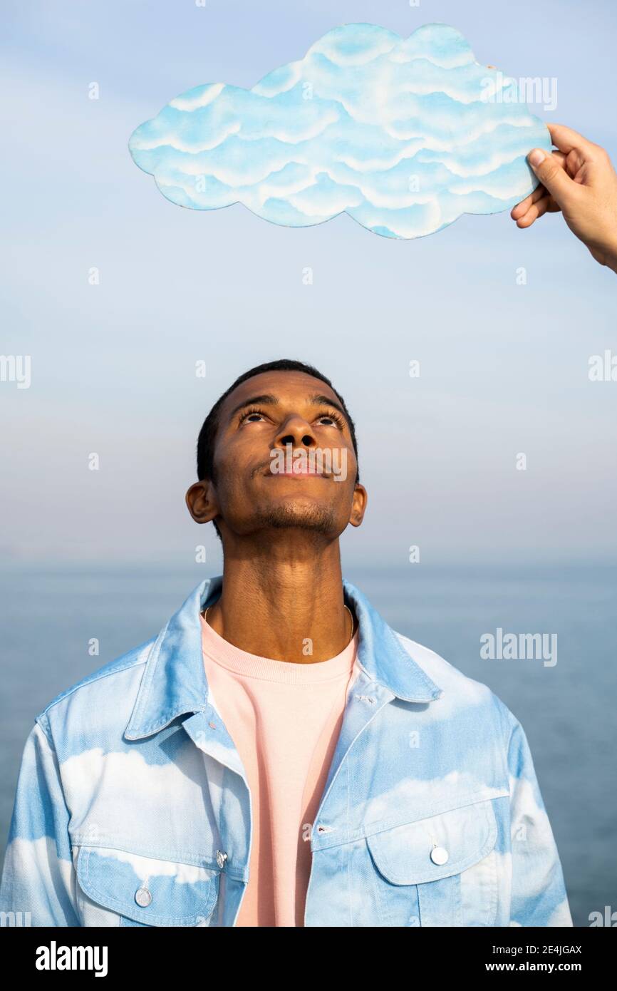 Man looking up sky hi-res stock photography and images - Alamy