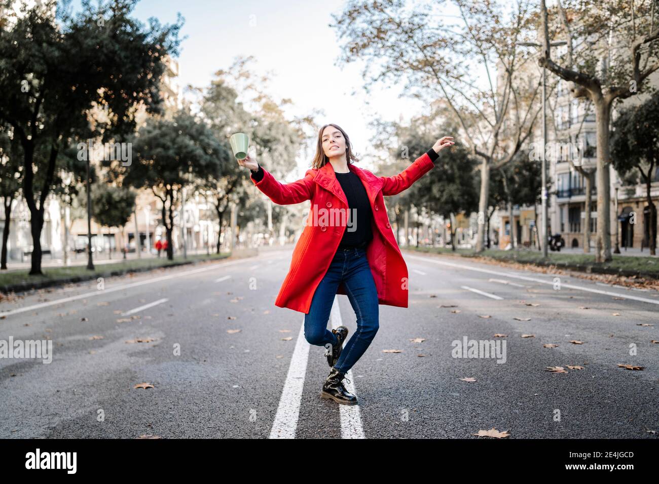 Young women dancing on street hi-res stock photography and images - Alamy
