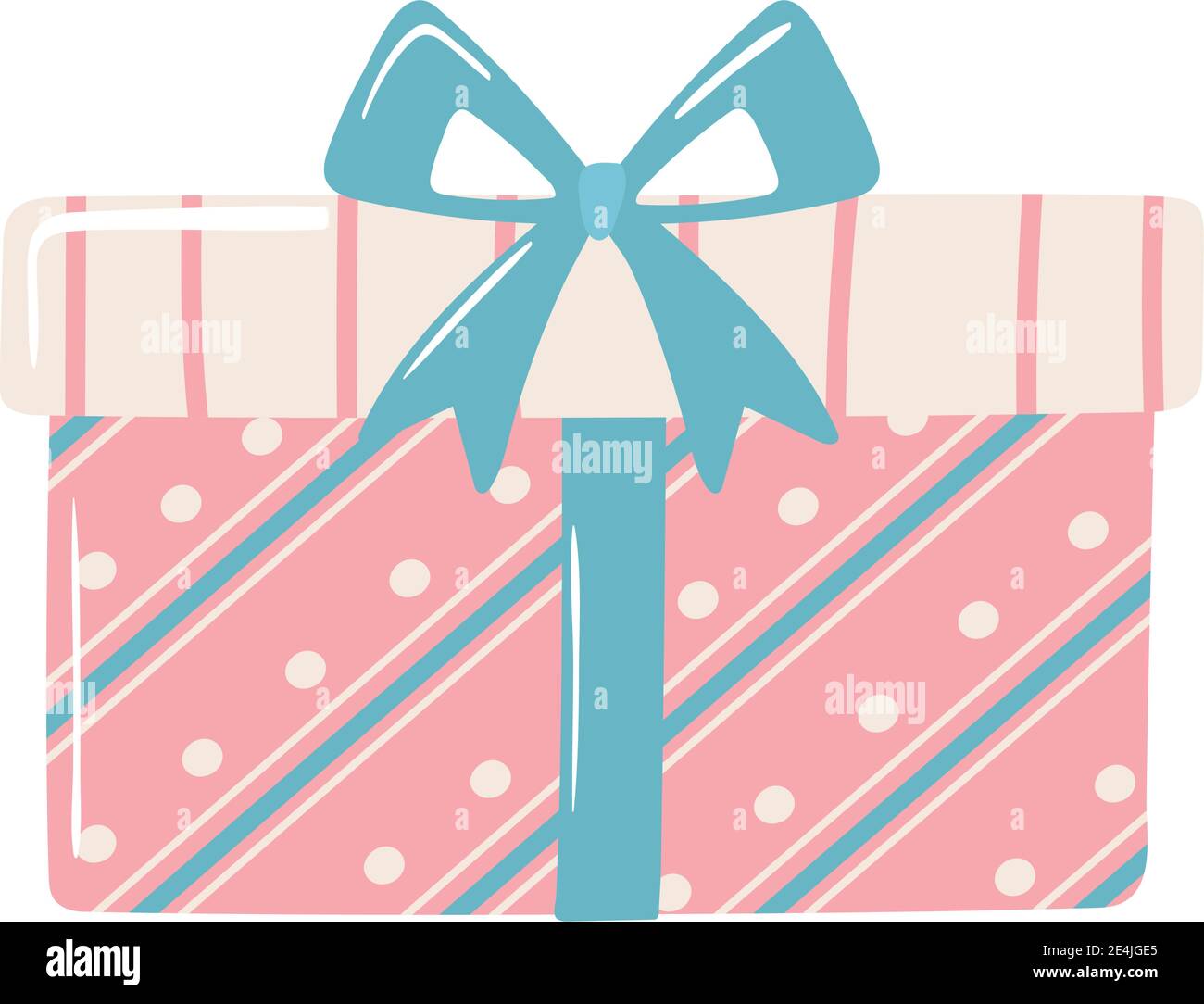 happy birthday cute gift box celebration party cartoon vector ...