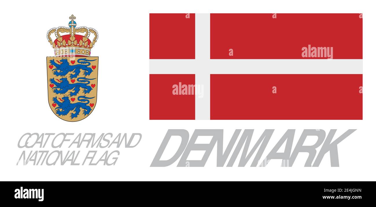 Danish national coat of arms hi-res stock photography and images - Alamy