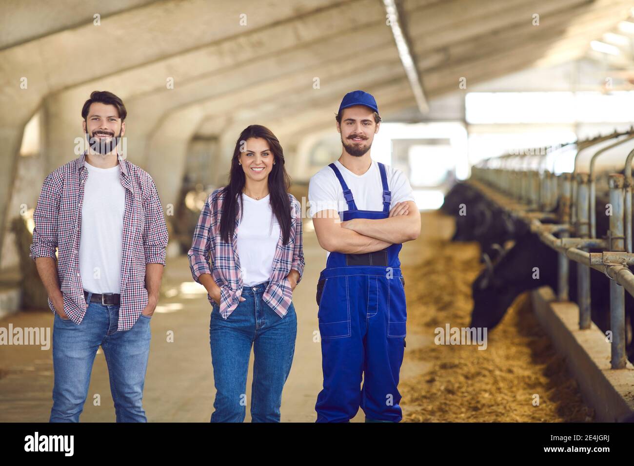 Female dairy farmer at work hi-res stock photography and images - Alamy
