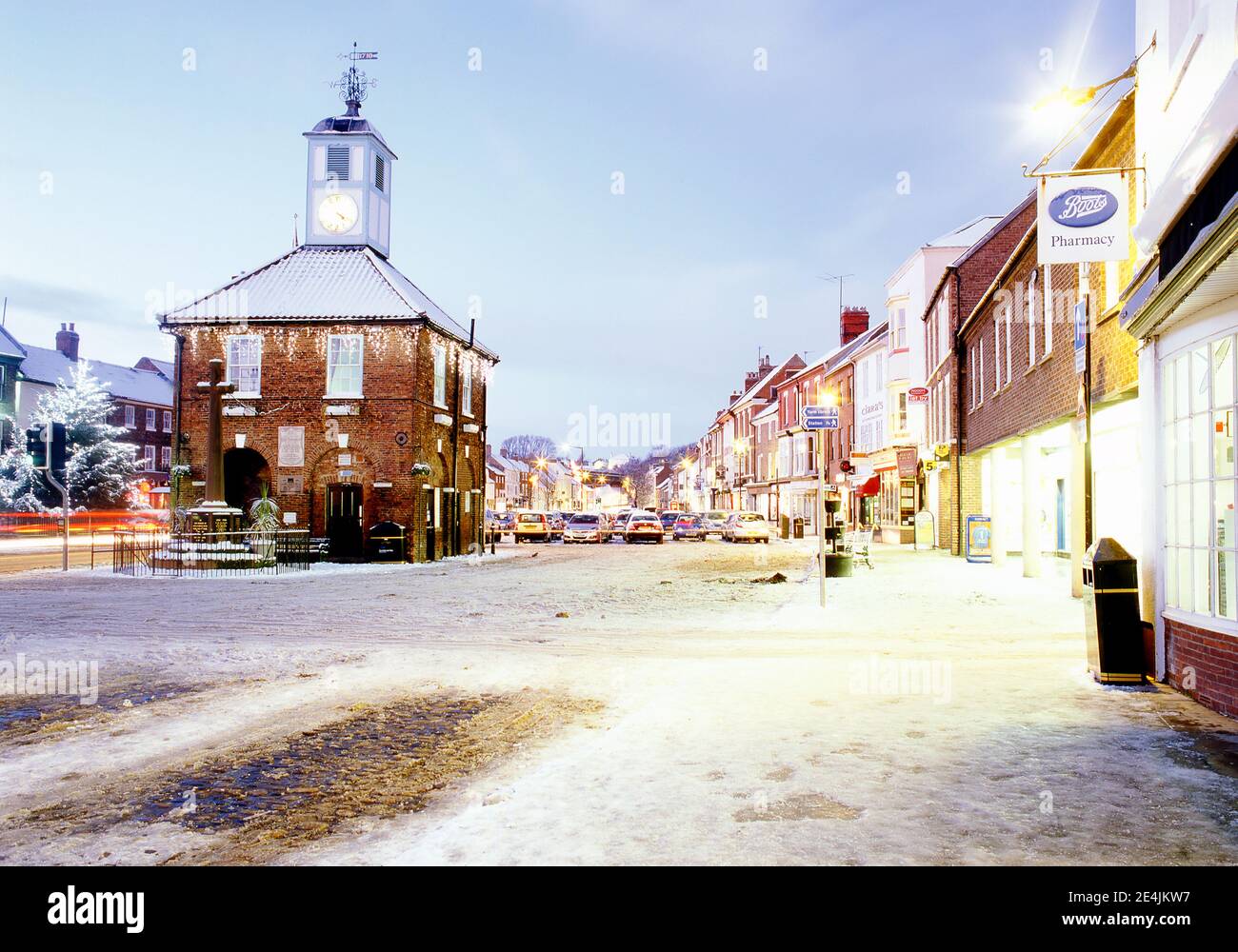 Yarm on Tees in the Snow, North East England Stock Photo - Alamy