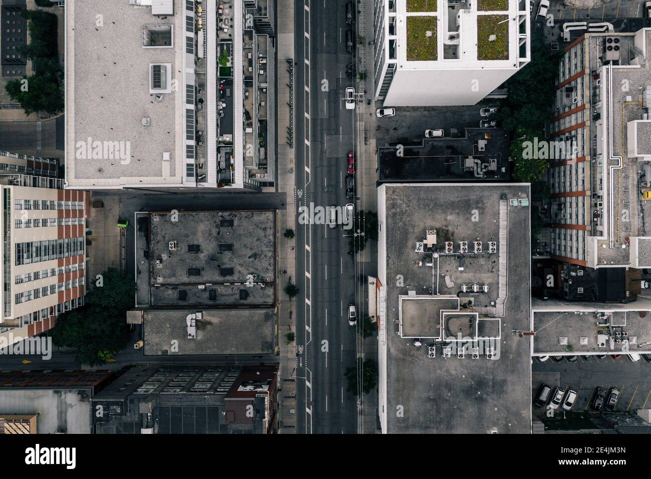 city street as viewed from above Stock Photo - Alamy
