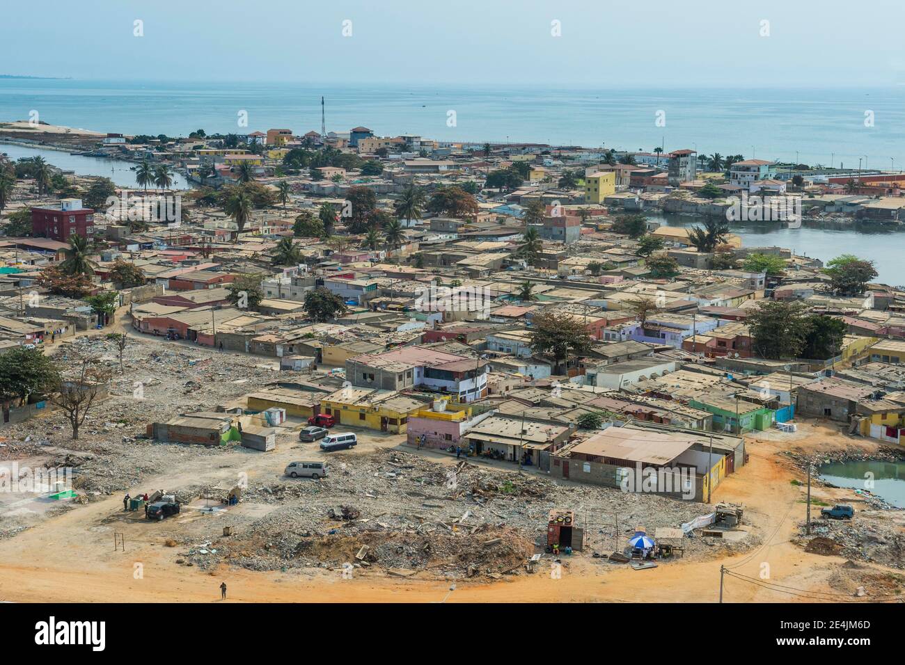 Overlook over Barracks in the slum, Luanda, Angola Stock Photo - Alamy