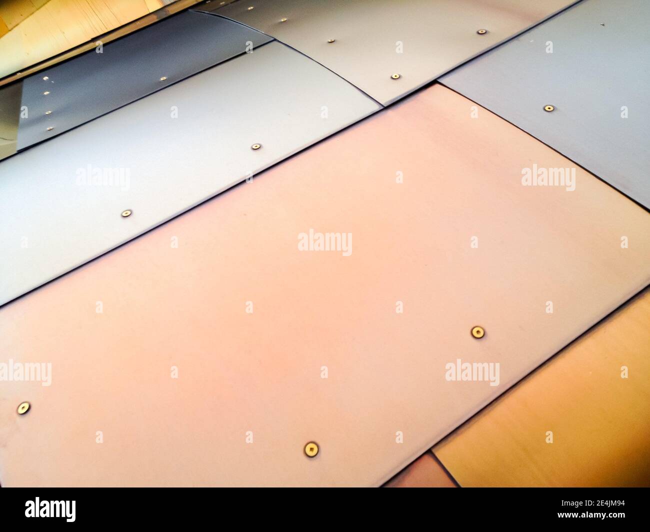 colored metal panels texture Stock Photo - Alamy