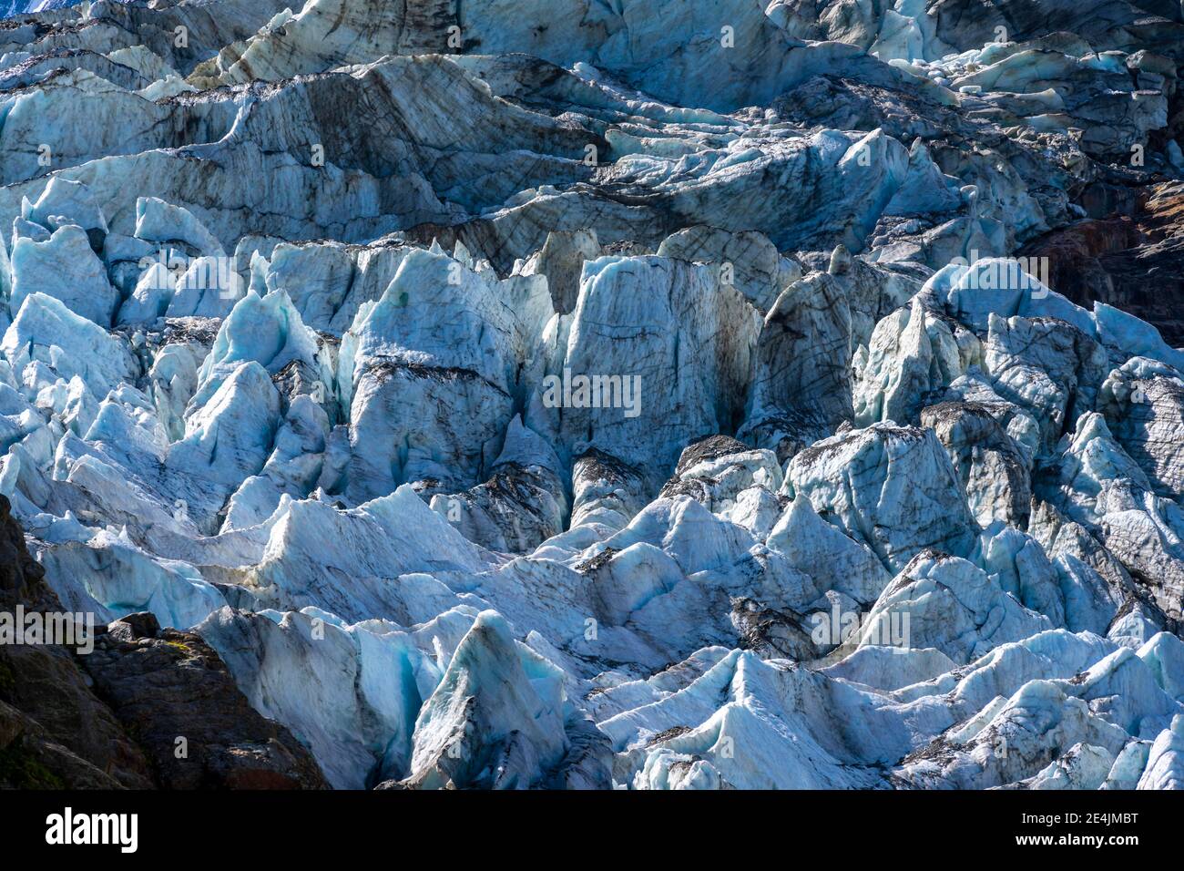 Crevasses, ice, Lower Arctic Ocean, glacier tongue, Bernese Oberland ...