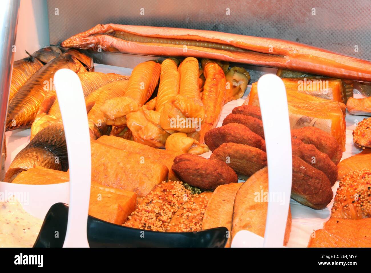 Close up of a fish counter Stock Photo - Alamy