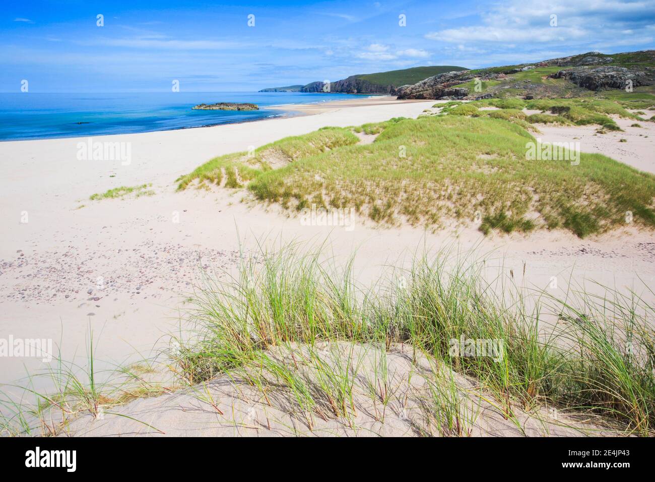 Sandy beach beach on the north coast, Scotland, Great Britain Stock ...