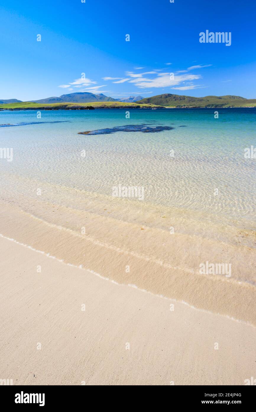 Sandy beach beach on the north coast, Scotland, Great Britain Stock ...