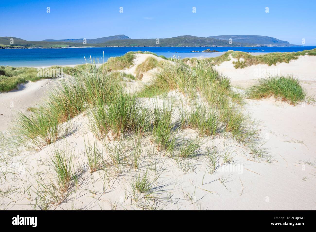 Sandy beach beach on the north coast, Scotland, Great Britain Stock ...