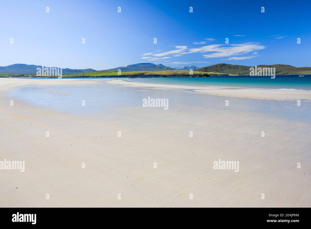 Sandy beach beach on the north coast, Scotland, Great Britain Stock ...