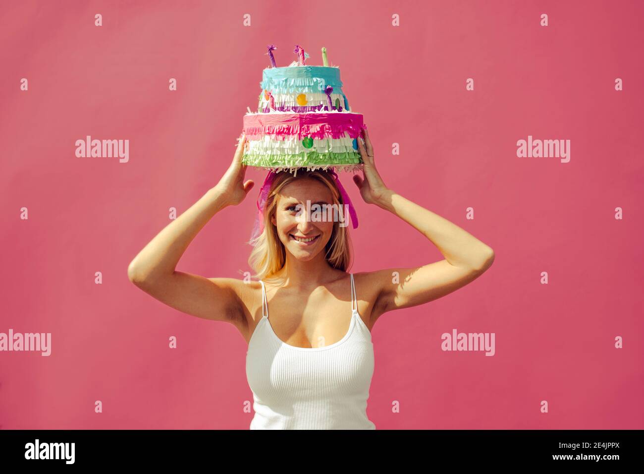 Carrying birthday cake hi-res stock photography and images - Alamy