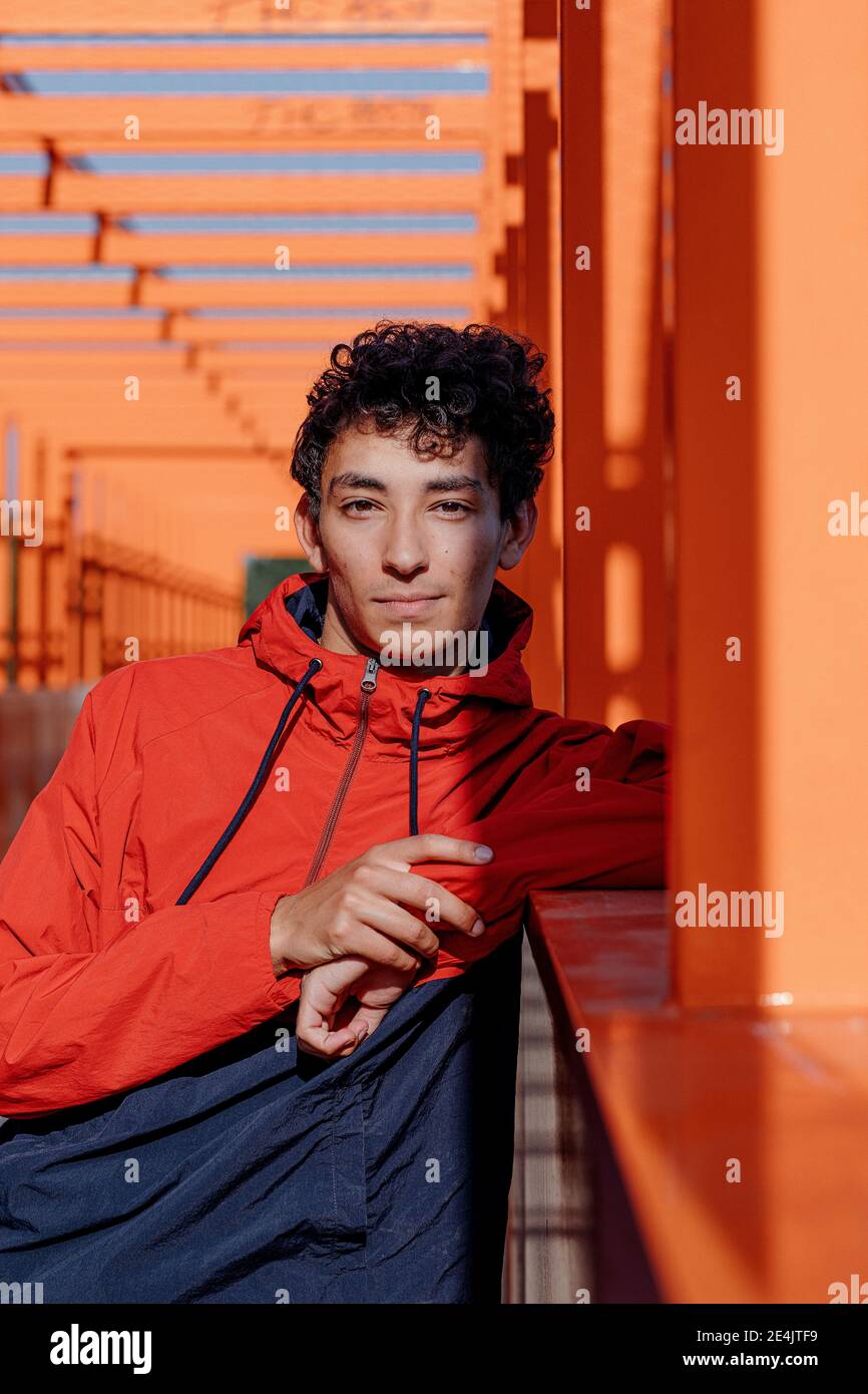 Orange railing hi-res stock photography and images - Alamy