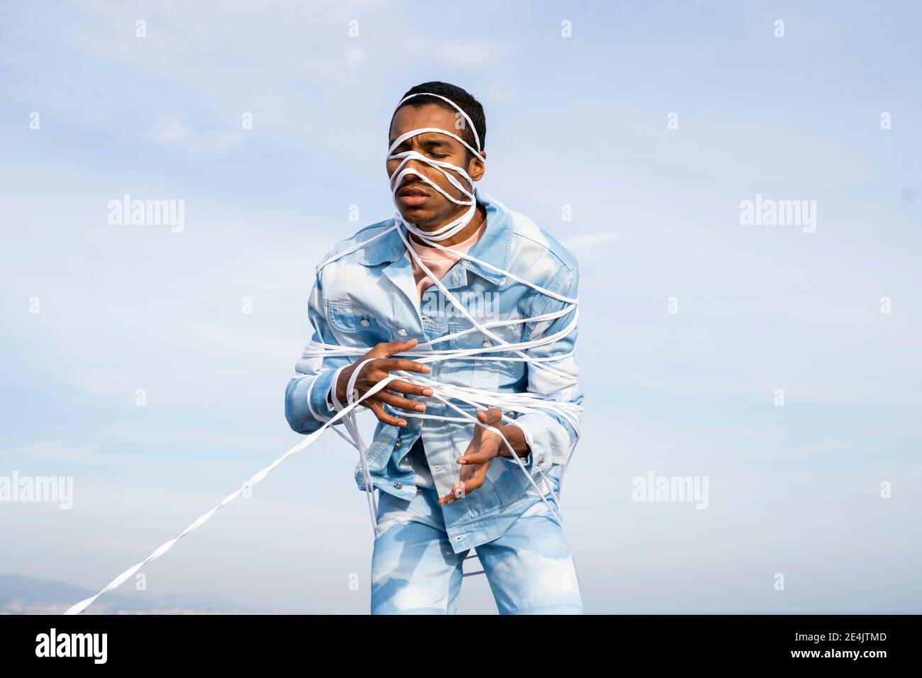 African man blue eyes hi-res stock photography and images - Alamy