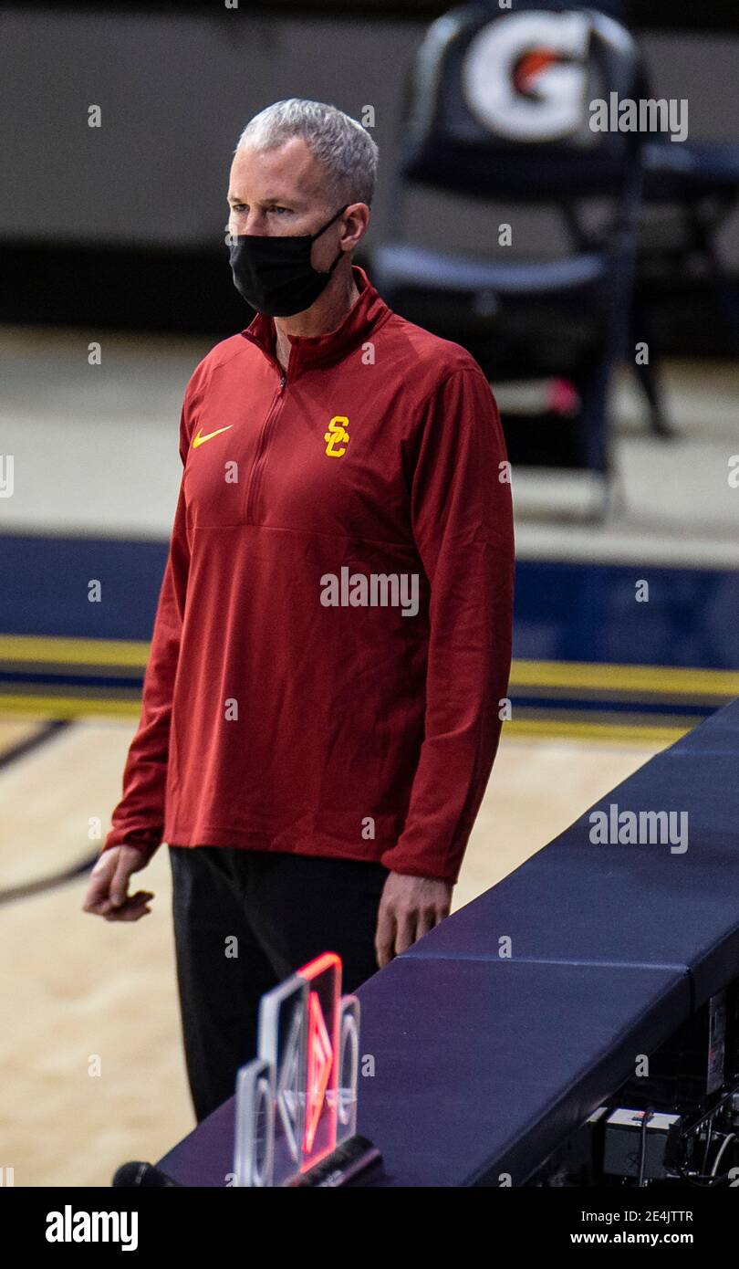 January 23 2021 Berkeley, CA U.S.A. USC Trojans head coach Andy Enfield ...