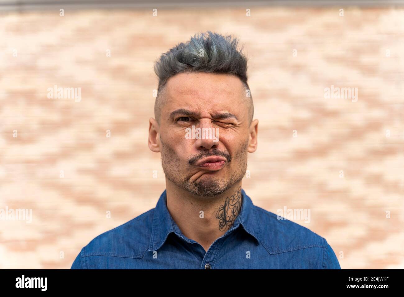 Winking man hi-res stock photography and images - Alamy