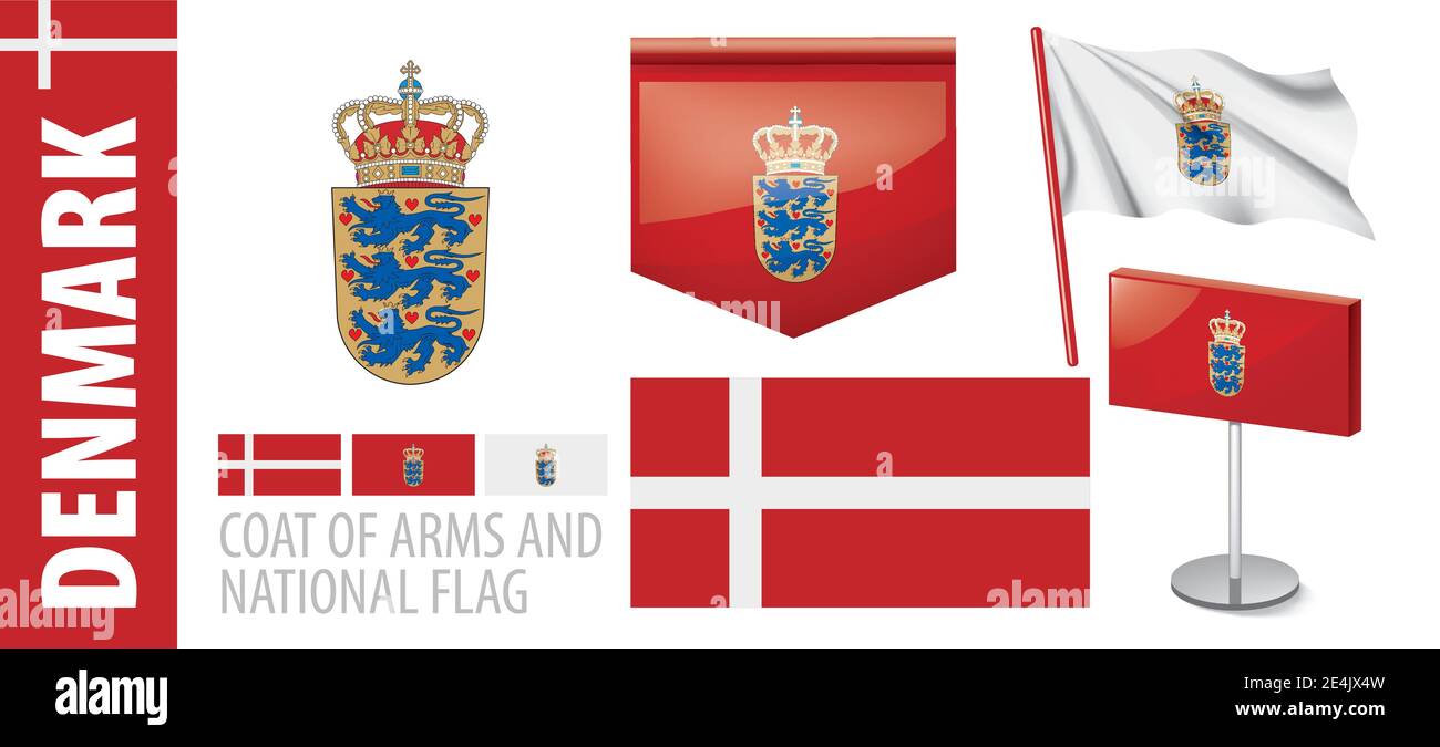 Danish national coat of arms hi-res stock photography and images - Alamy