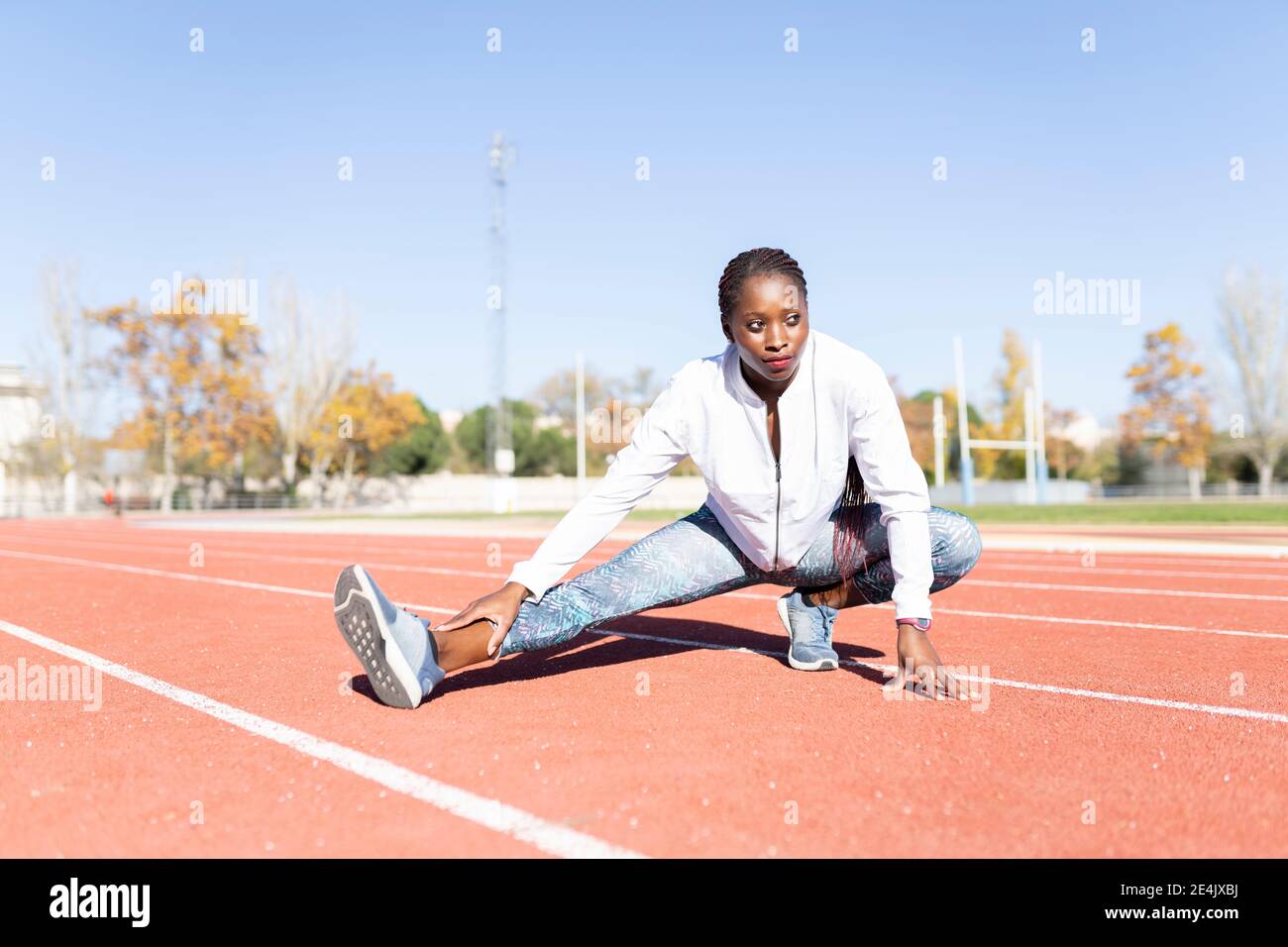 Warm up track hi-res stock photography and images - Alamy