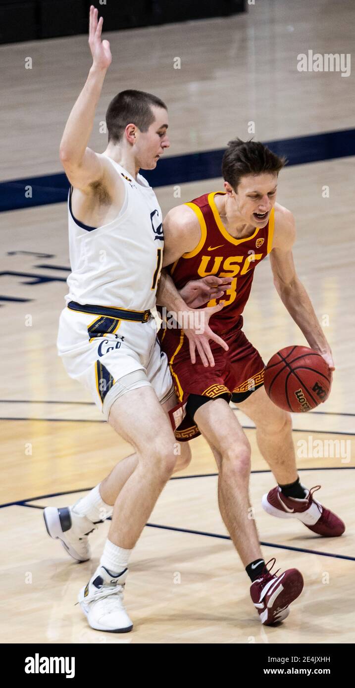 Hass Pavilion. 23rd Jan, 2021. CA U.S.A. USC Trojans guard Drew ...