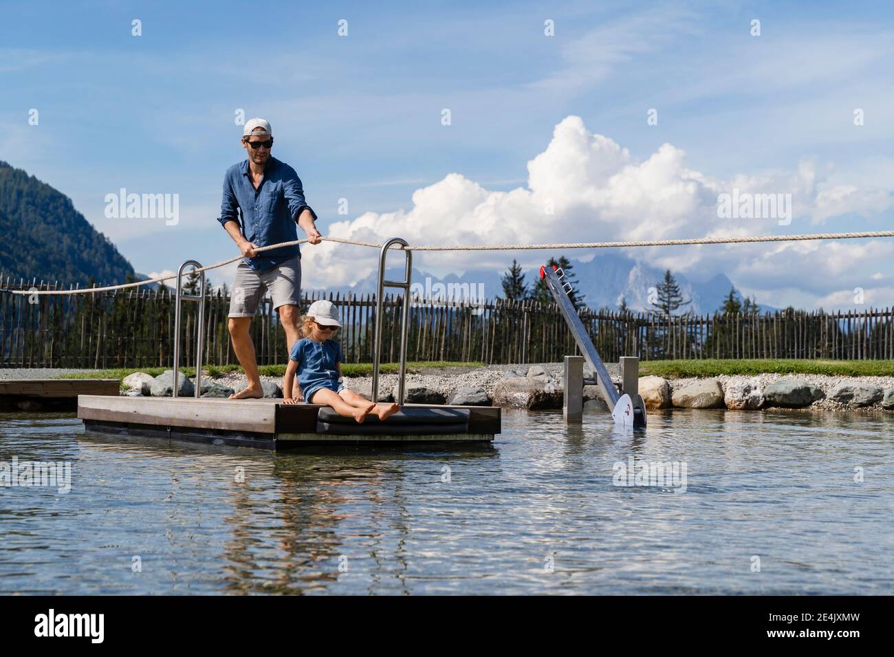 Wooden raft hi-res stock photography and images - Alamy