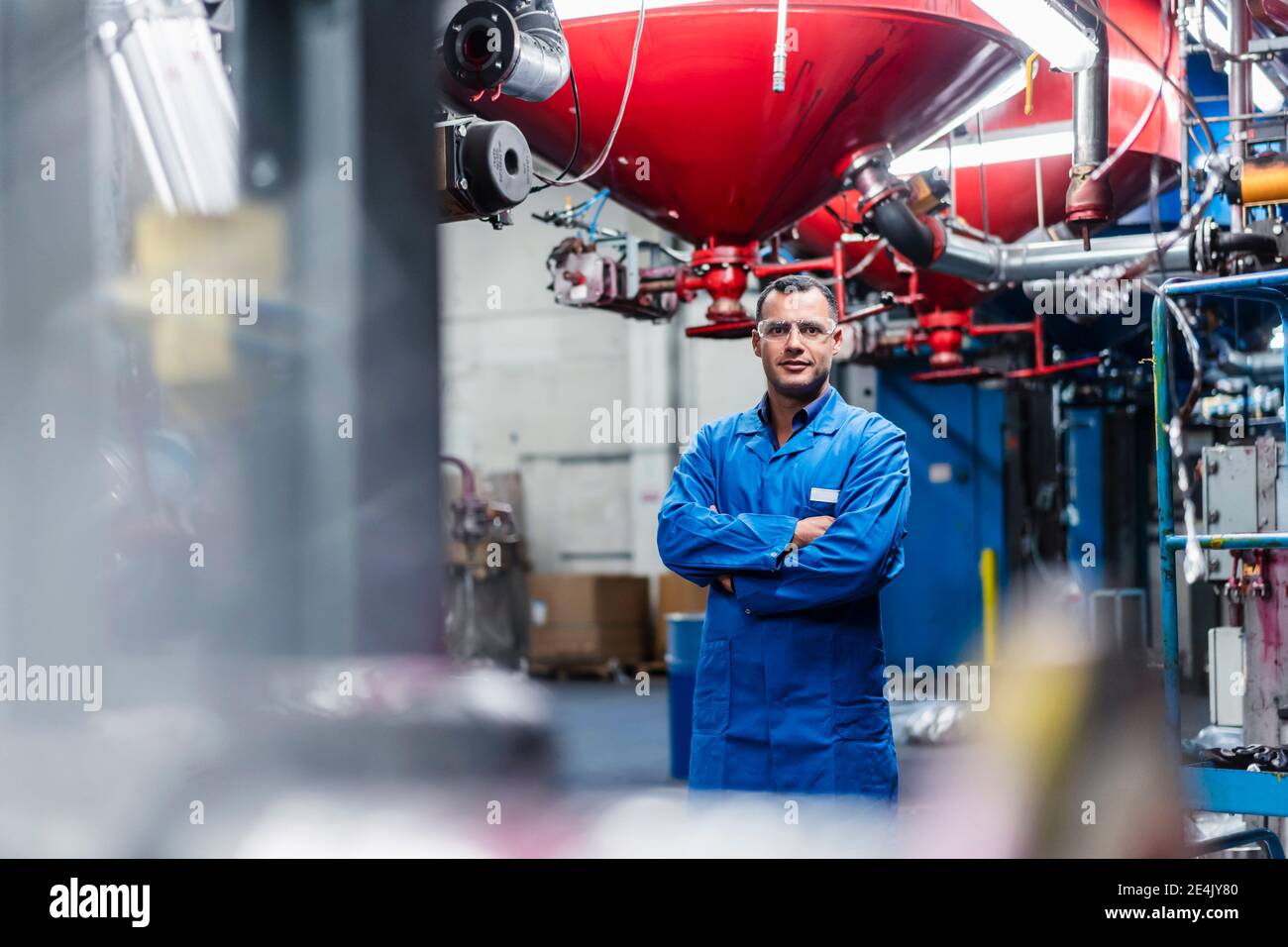 Confident male engineer standing hi-res stock photography and images ...