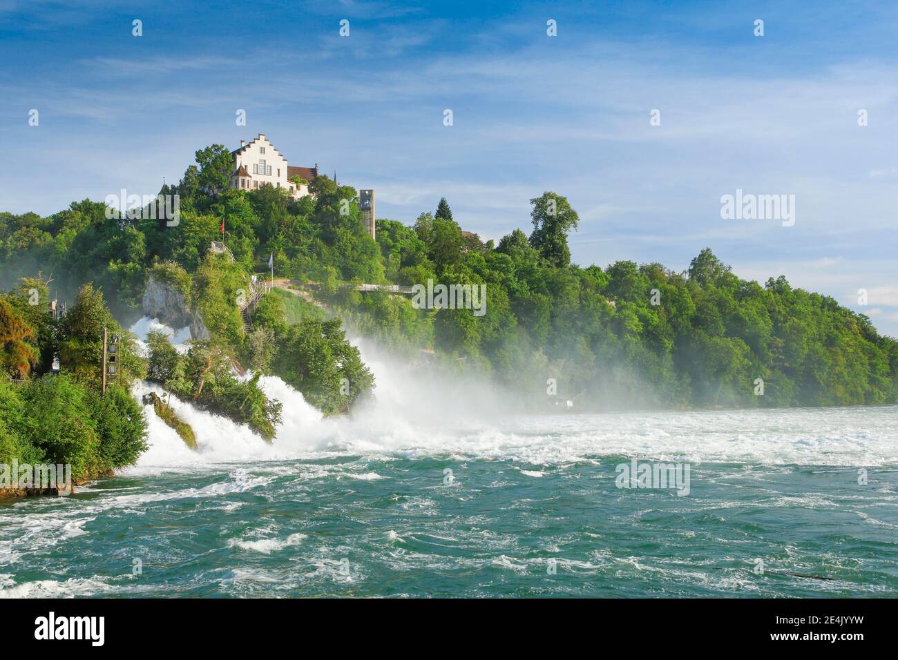 Rhine Falls with Laufen Castle, Switzerland Stock Photo - Alamy