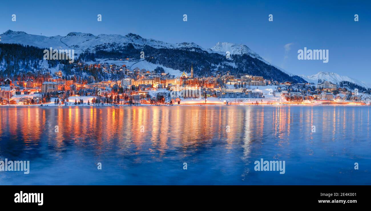 St. Moritz and Lake St. Moritz, Grisons, Switzerland Stock Photo - Alamy
