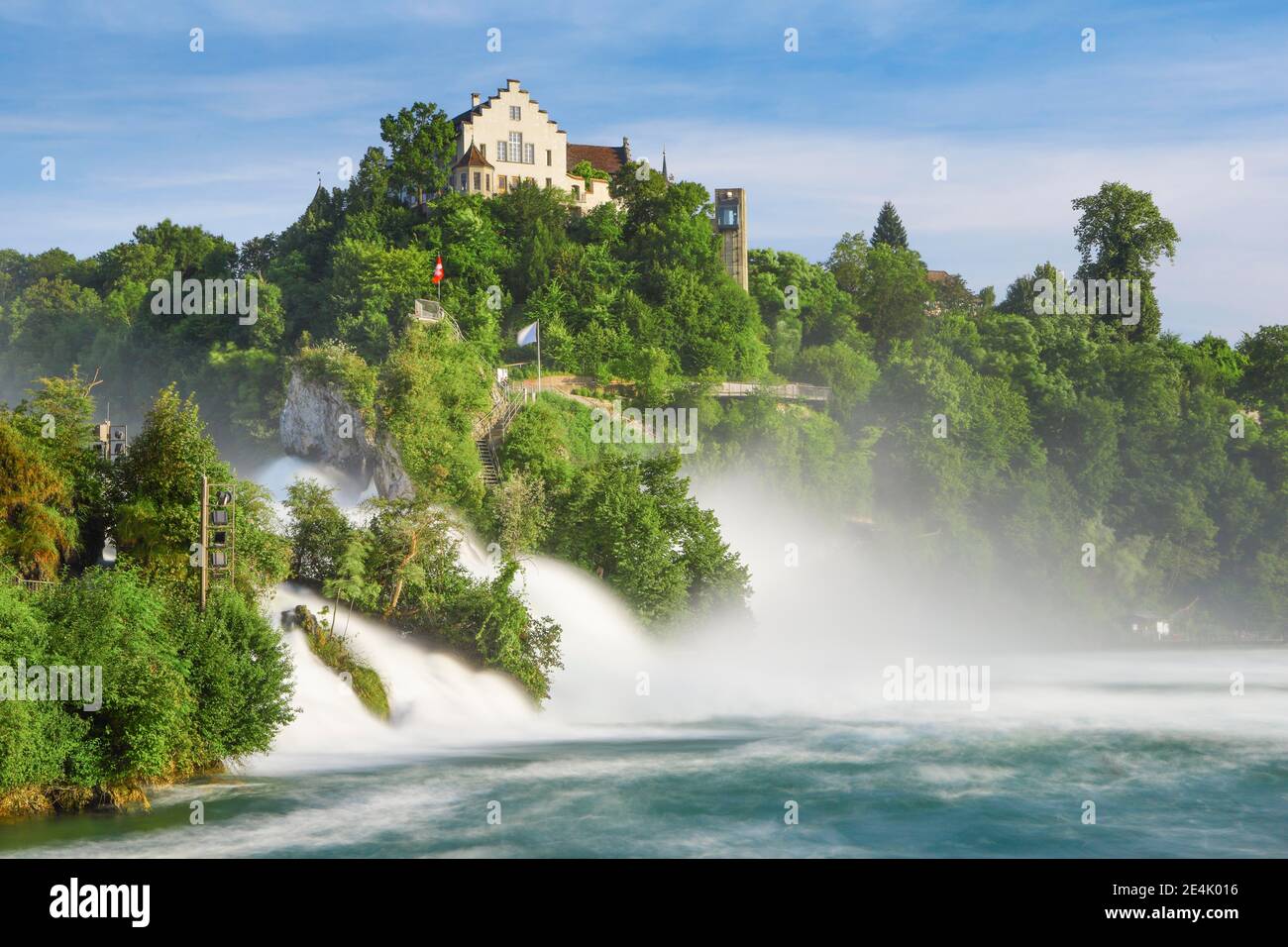 Rhine Falls with Laufen Castle, Switzerland Stock Photo - Alamy