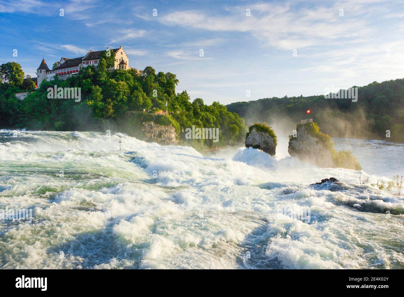 Rhine Falls with Laufen Castle, Switzerland Stock Photo - Alamy