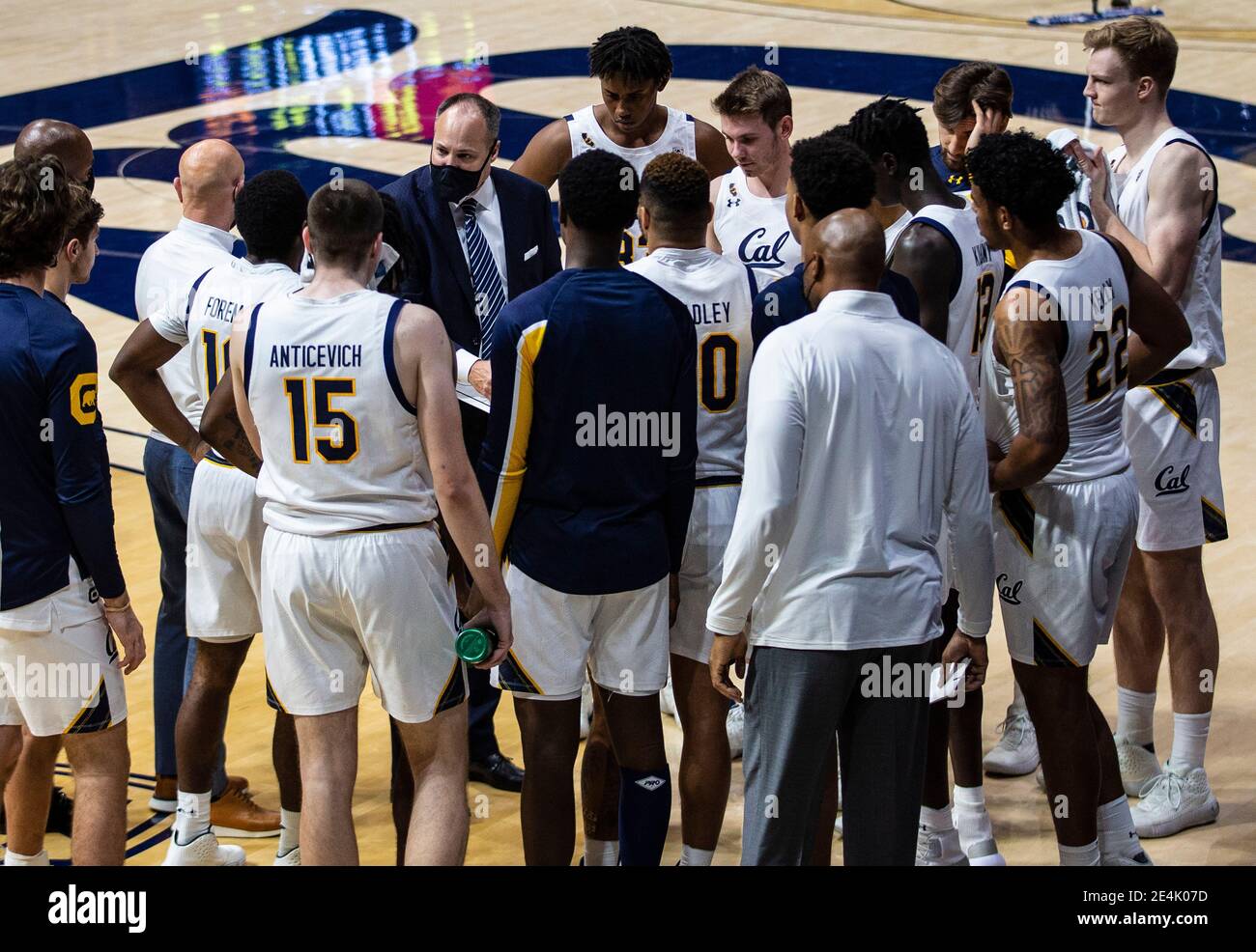 January 23 2021 Berkeley, CA U.S.A. California head coach Mark Fox goes ...