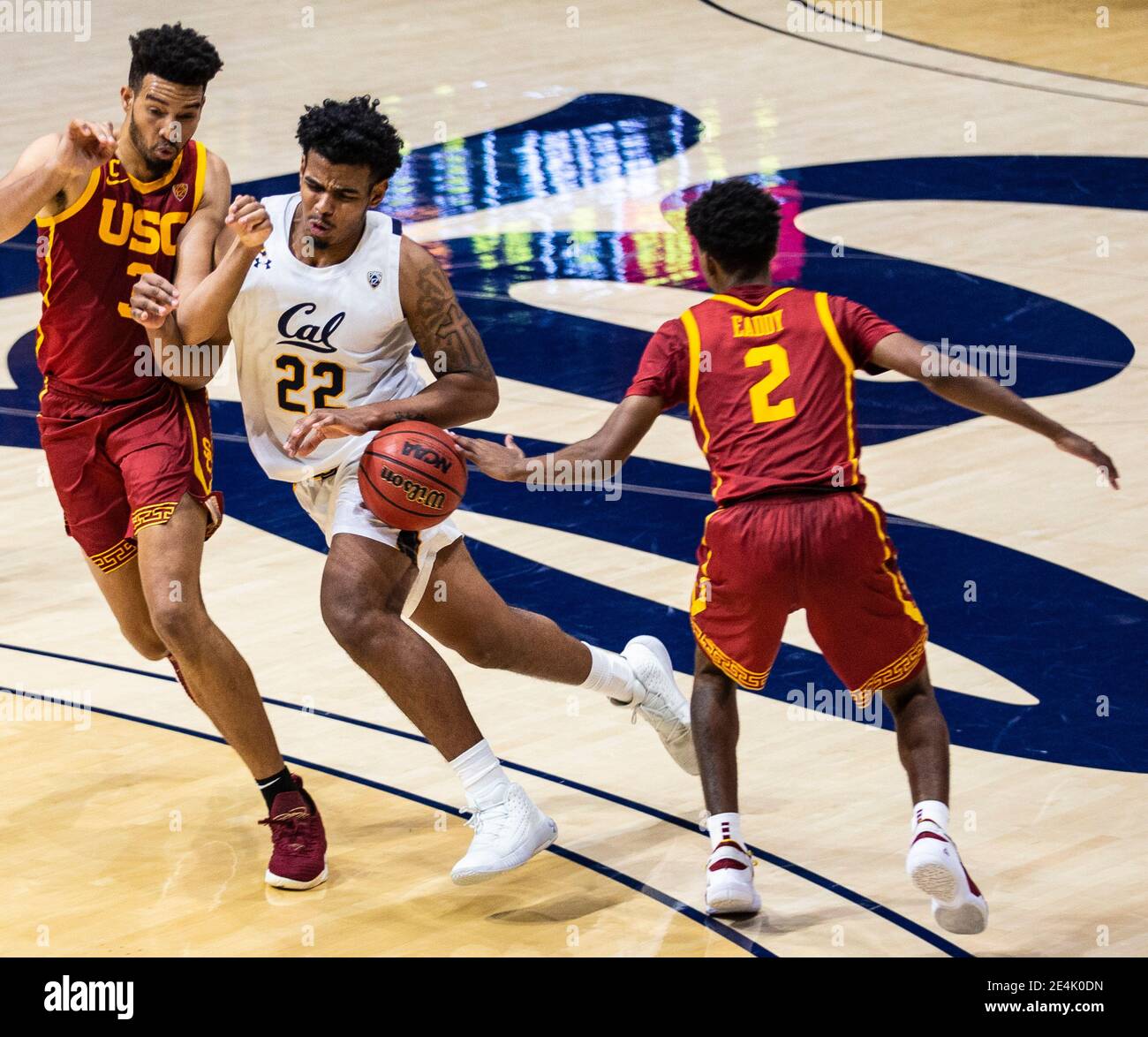 Hass Pavilion. 23rd Jan, 2021. CA U.S.A. California forward Andre Kelly ...