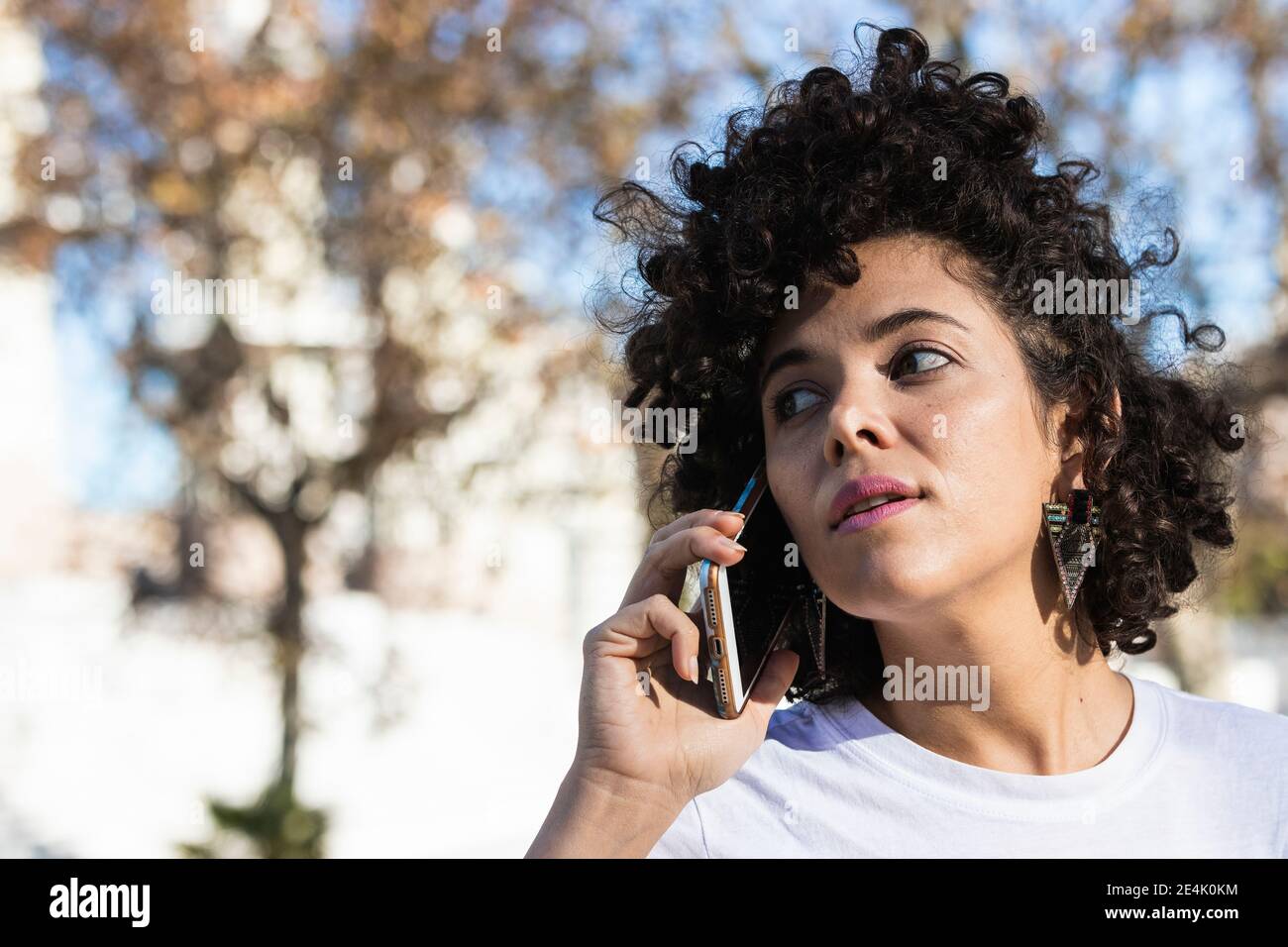 Women talking standing outdoors hi-res stock photography and images - Alamy