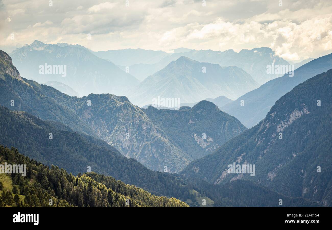Mountains in sunlight Stock Photo - Alamy